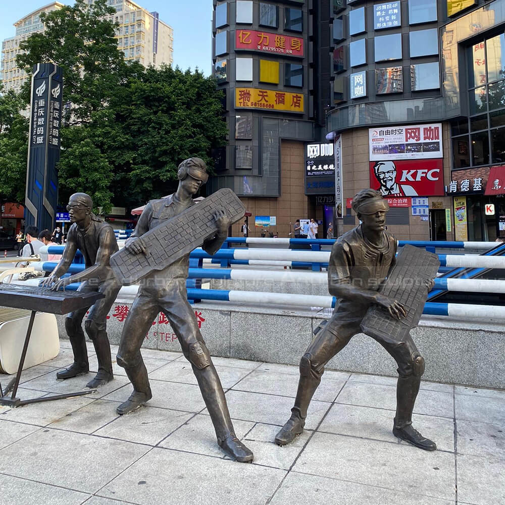music band sculpture
