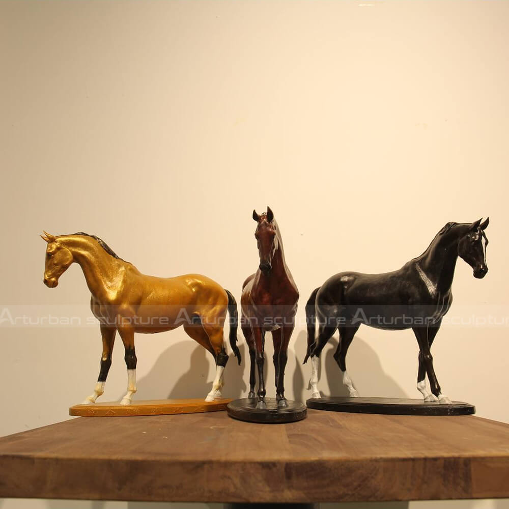 small bronze horse statue