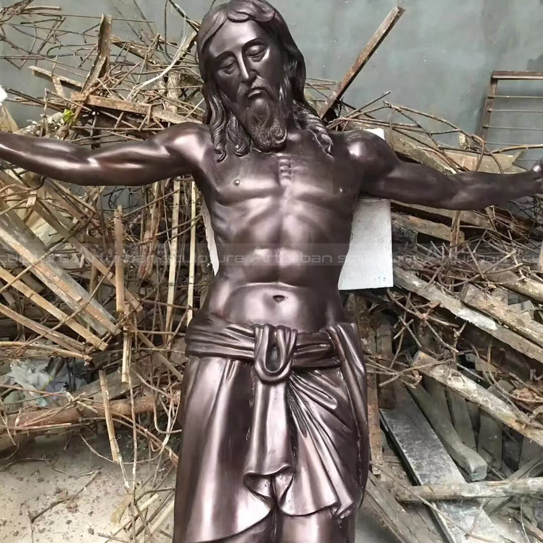 crucified christ statue