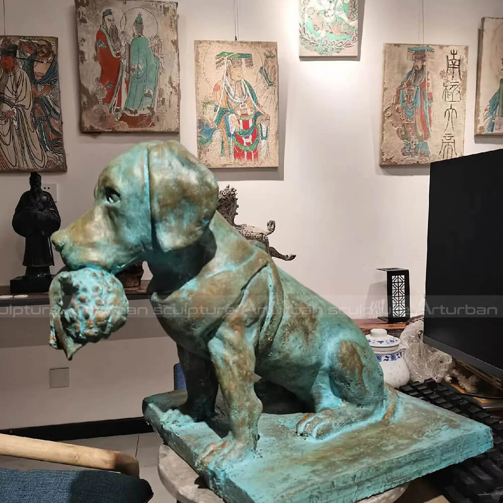 personalized memorial dog statue