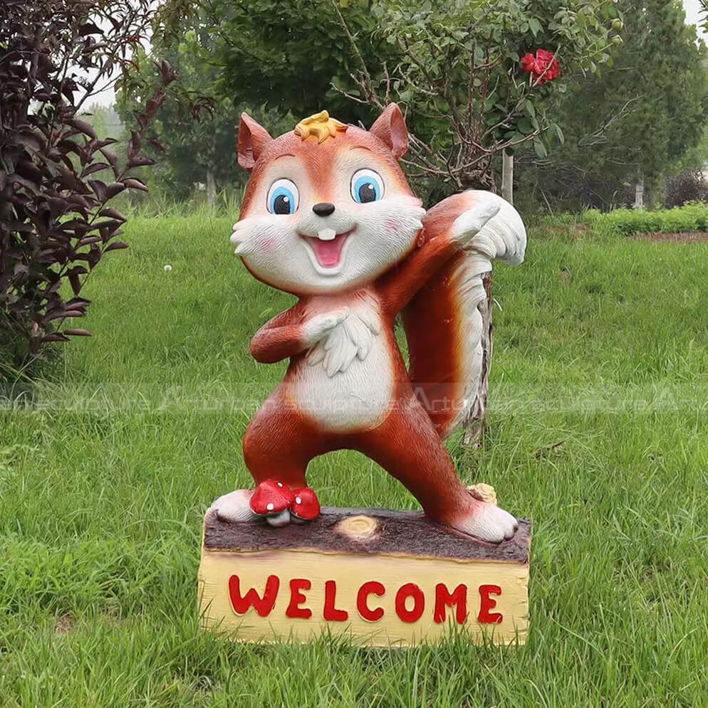 Large Squirrel Garden Ornament - Arturban Statue
