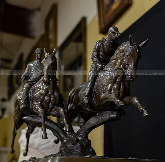 horse and rider sculpture - Arturban Statue