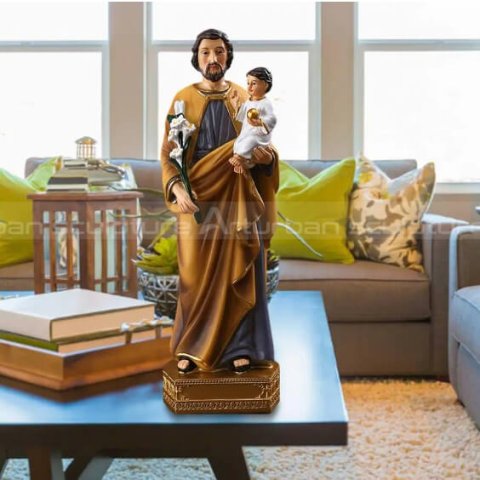 st joseph holding jesus -Arturban Statue