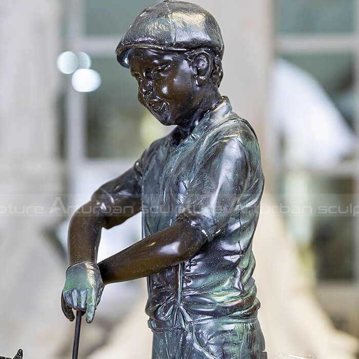 boy golfer statue - Arturban Statue