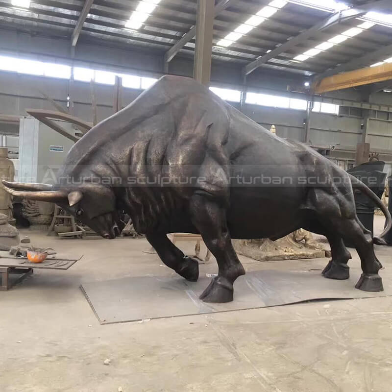 large bull statue