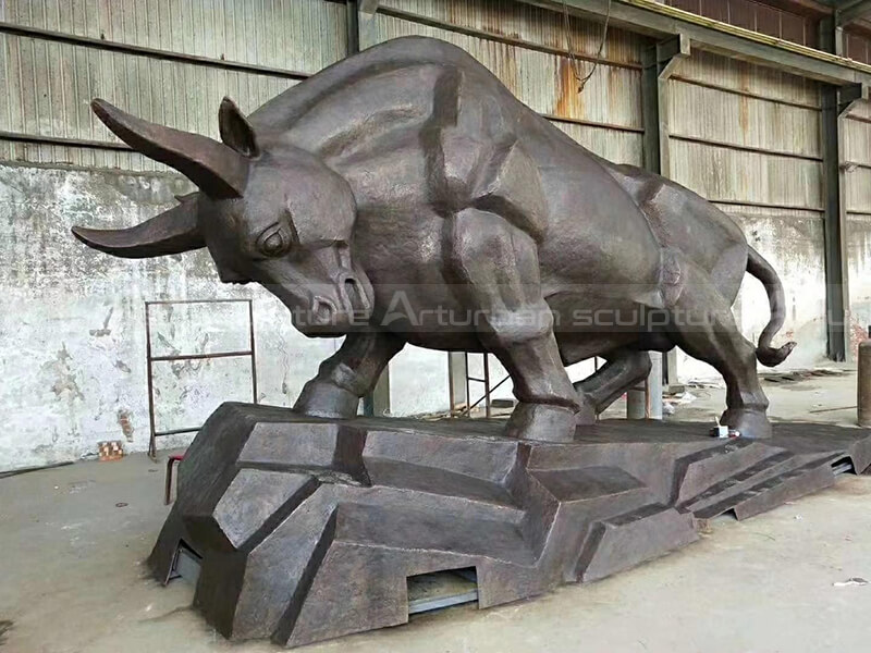 large bull statue
