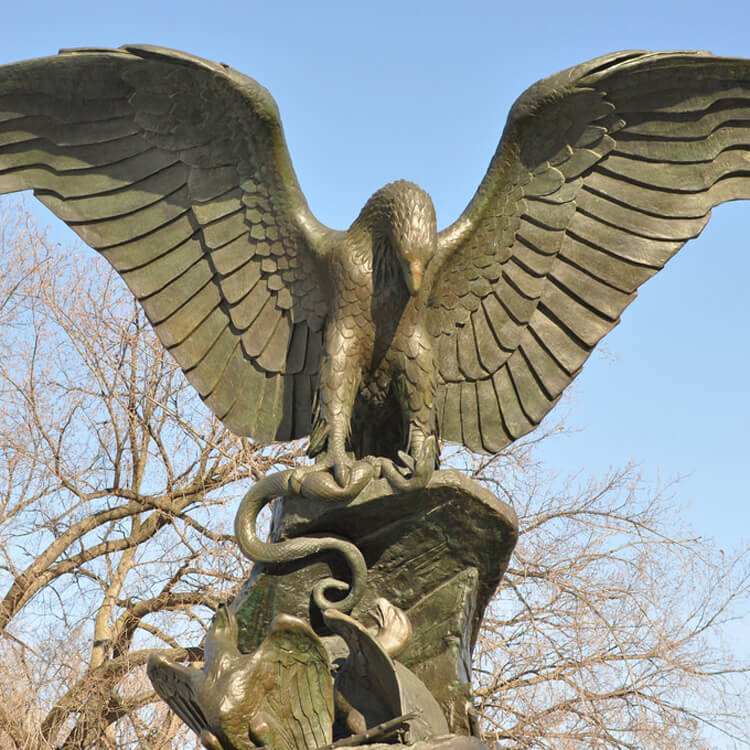 Large Brass Eagle Statue - Arturban Statue