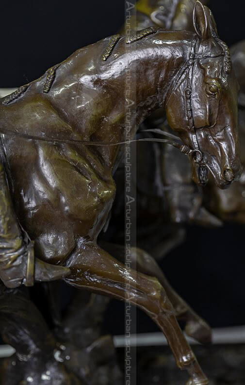 horse and rider sculpture - Arturban Statue