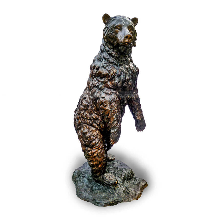 standing black bear statue - Arturban Statue