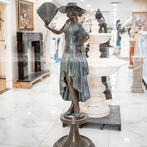 lady with fan statue- Arturban Statue