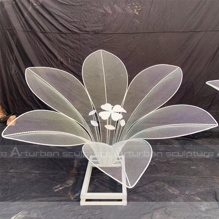 stainless steel flower sculpture - Arturban Statue