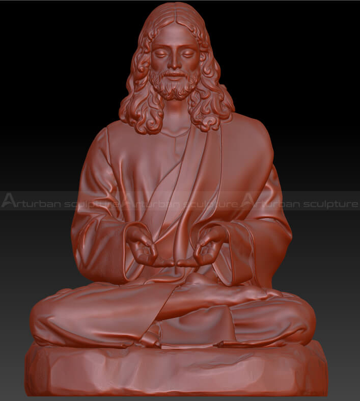 meditating jesus statue - Arturban Statue