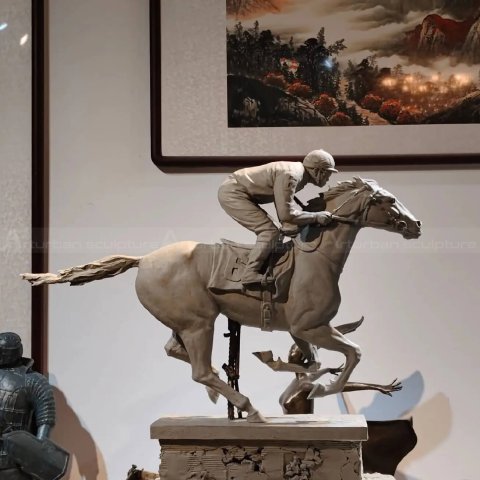 bronze horse racing art statues- Arturban Statue