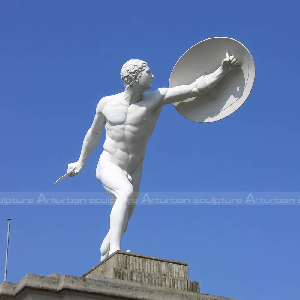 Sculpture of Man Throwing Discus - Arturban Statue