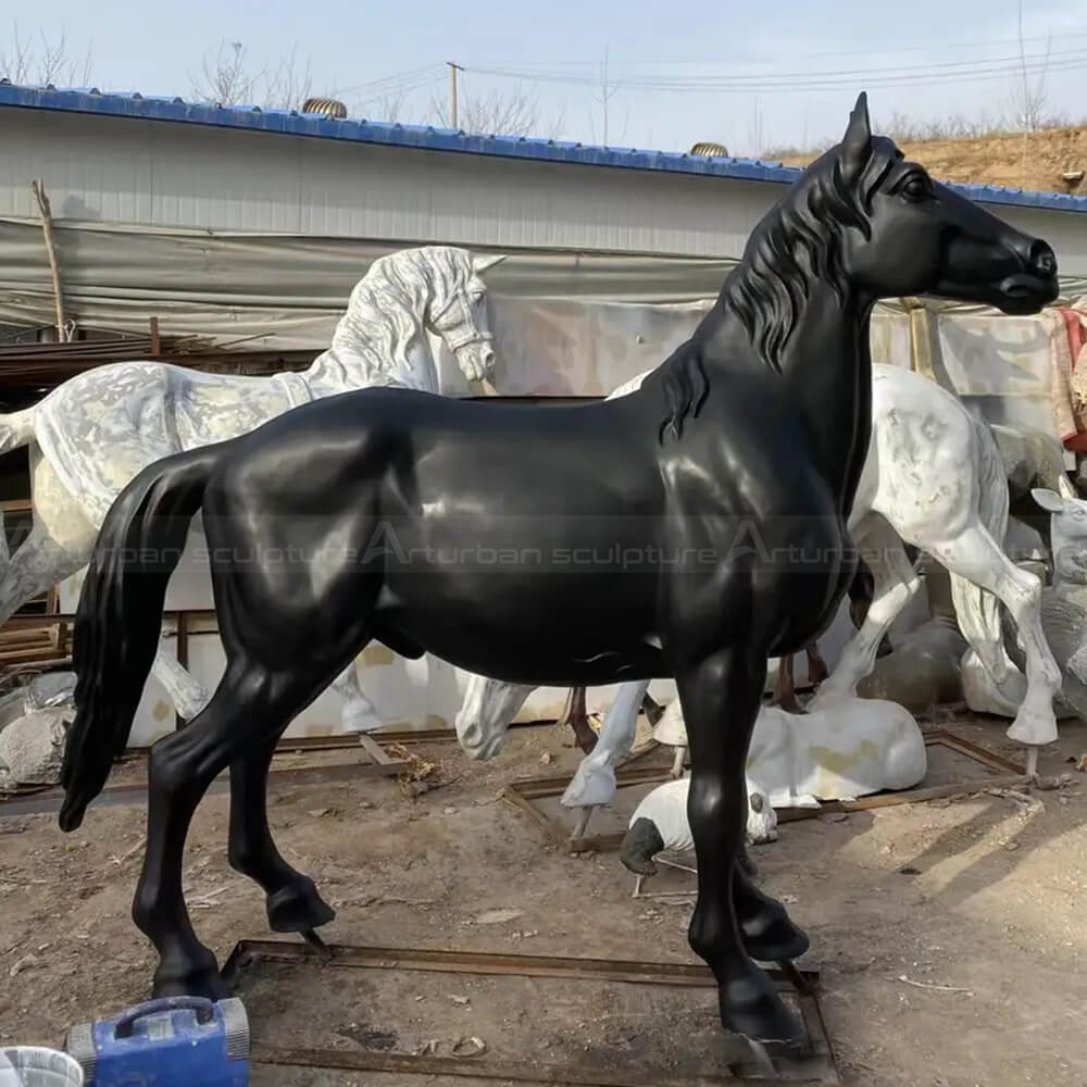 horse life size statue standing - Arturban Statue