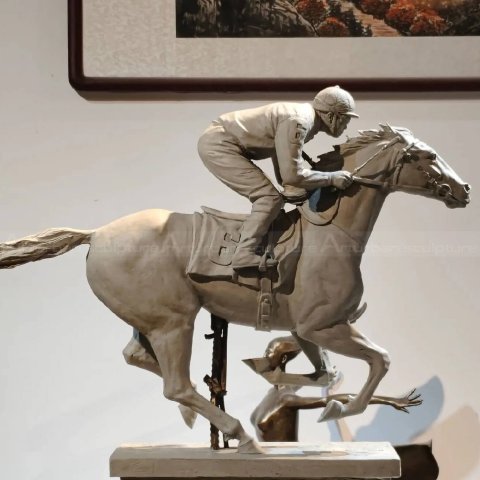 bronze horse racing art statues- Arturban Statue