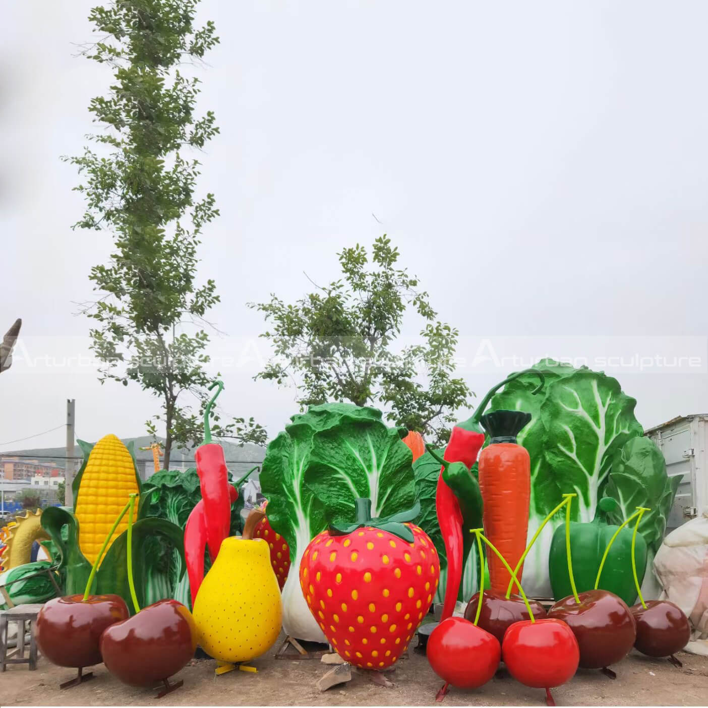 sculpture fruit- Arturban Statue