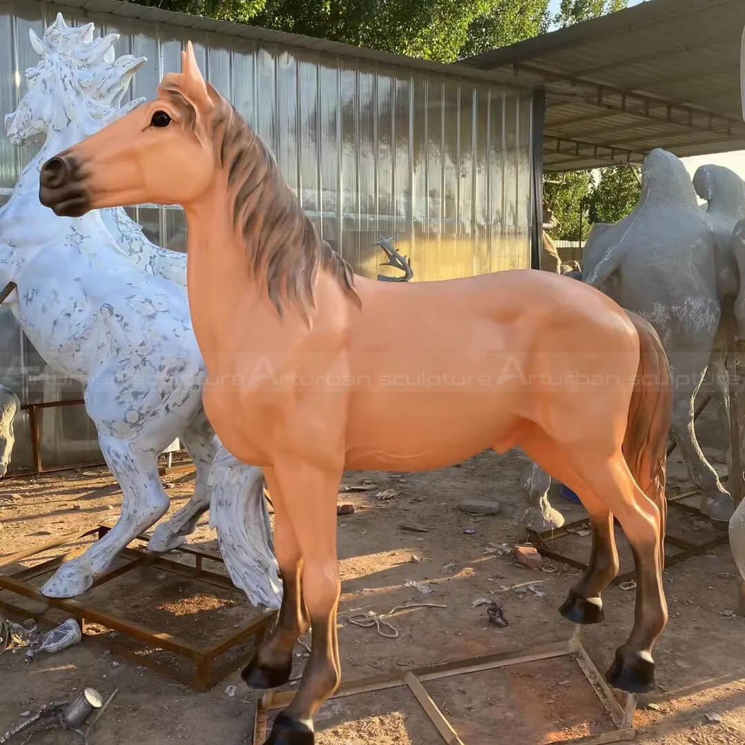 horse life size statue standing - Arturban Statue
