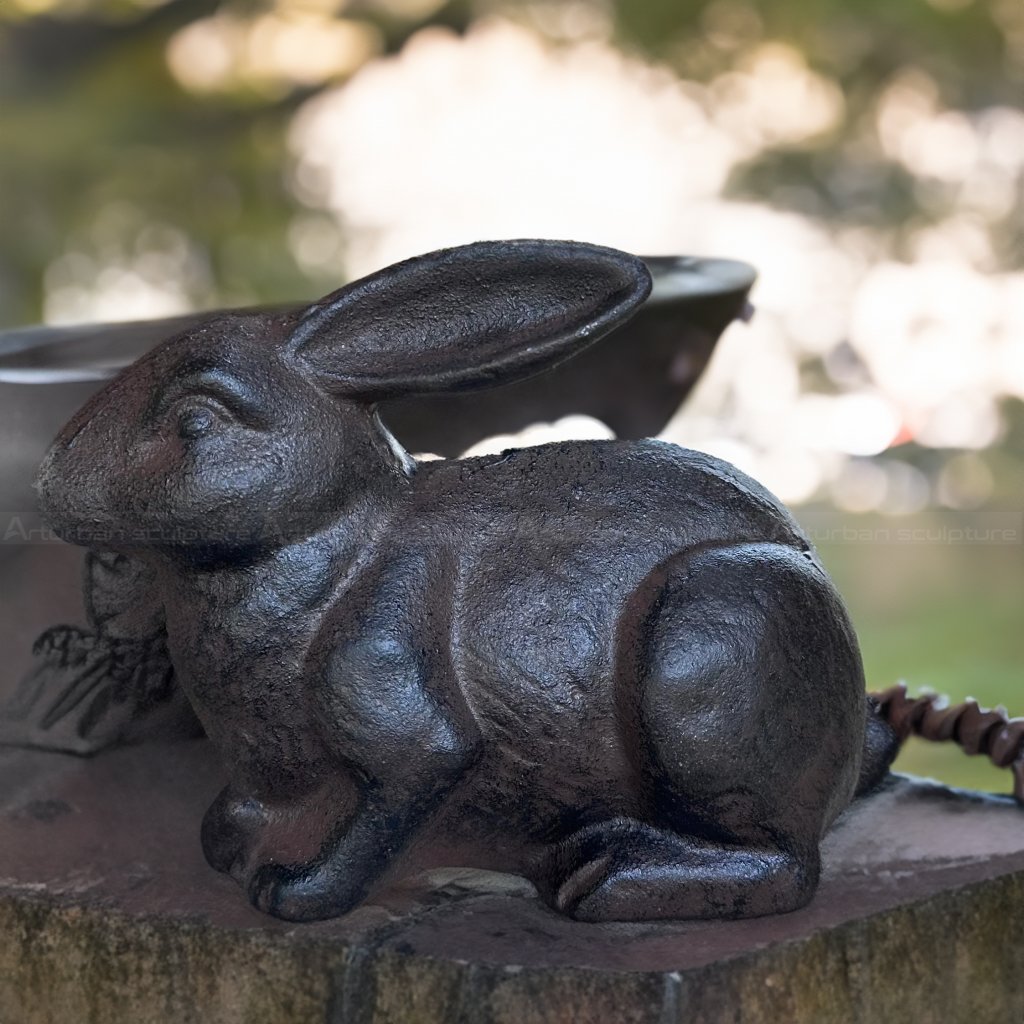 cast iron rabbit statue- Arturban Statue