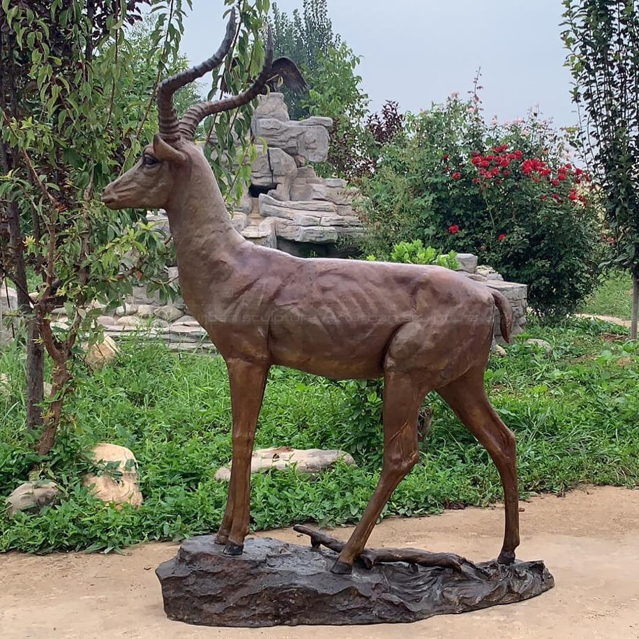 brass antelope statue- Arturban Statue