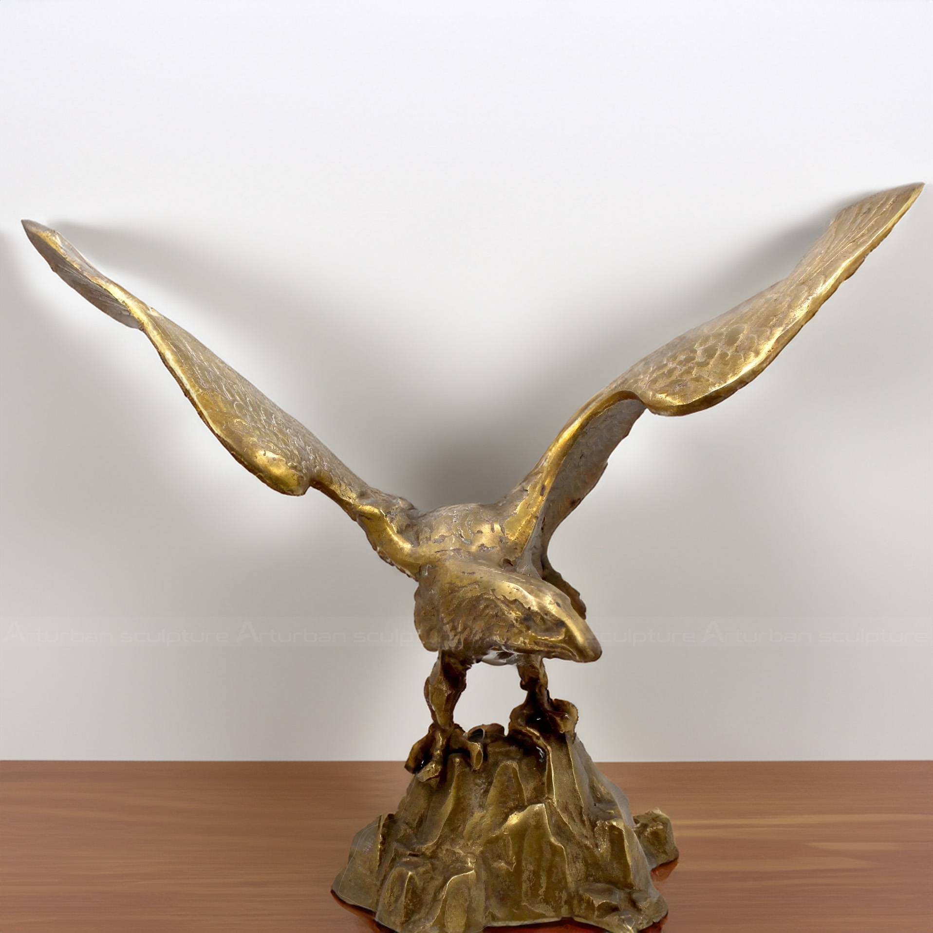 brass eagle sculpture - Arturban Statue