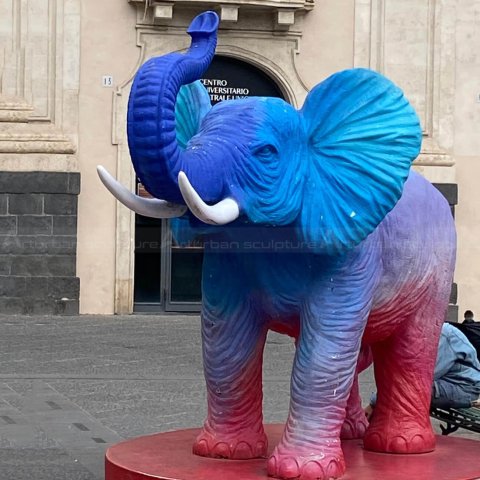 colorful elephant statue - Arturban Statue
