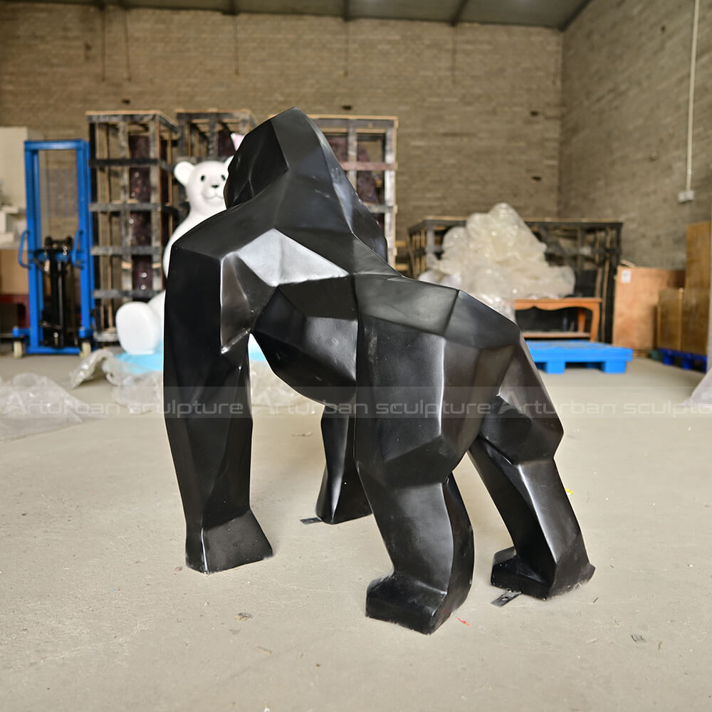 Geometric Gorilla Statue - Arturban Statue