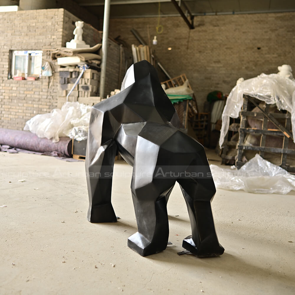 Geometric Gorilla Statue - Arturban Statue