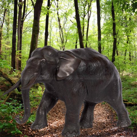 large black elephant statue - Arturban Statue
