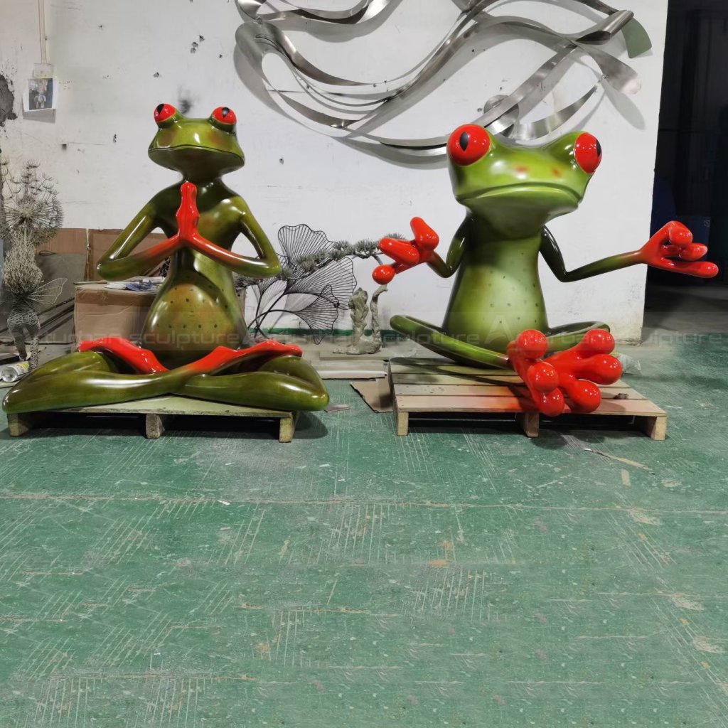 zen yoga frog - Arturban Statue
