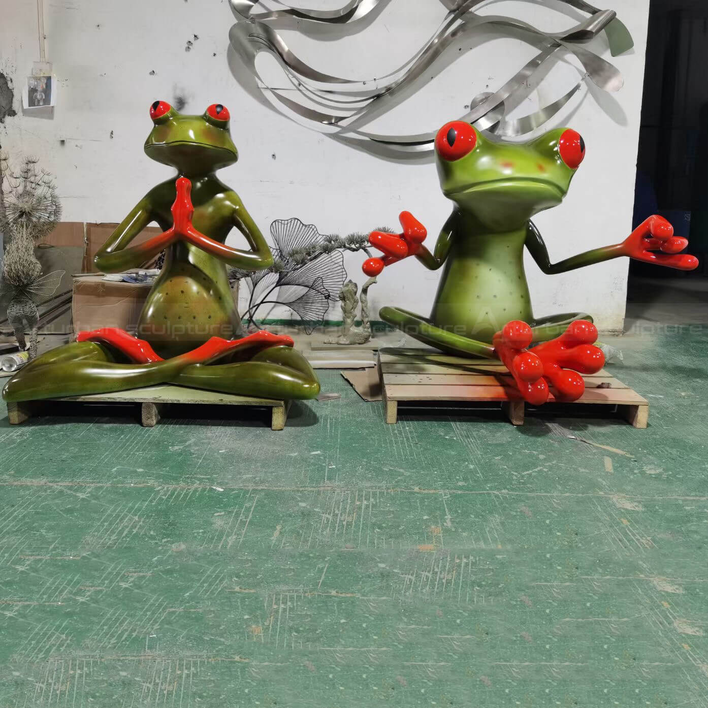 zen yoga frog - Arturban Statue