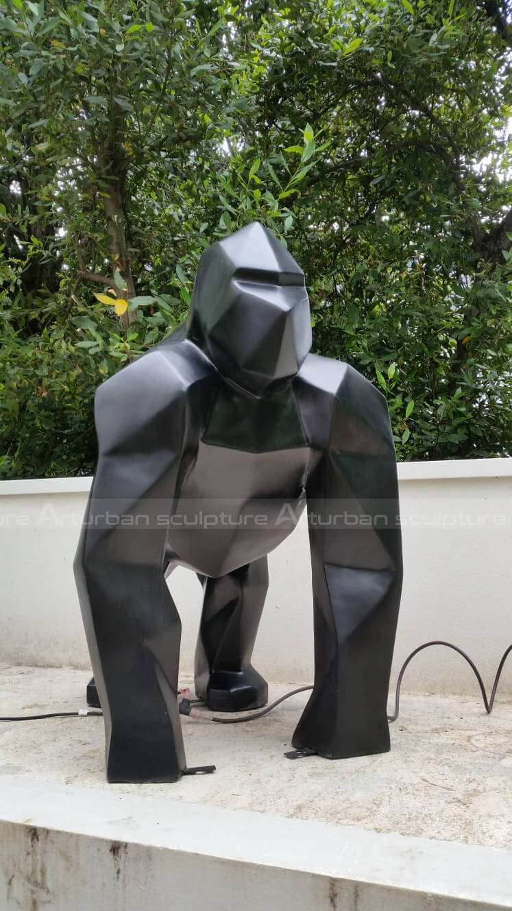 Geometric Gorilla Statue - Arturban Statue