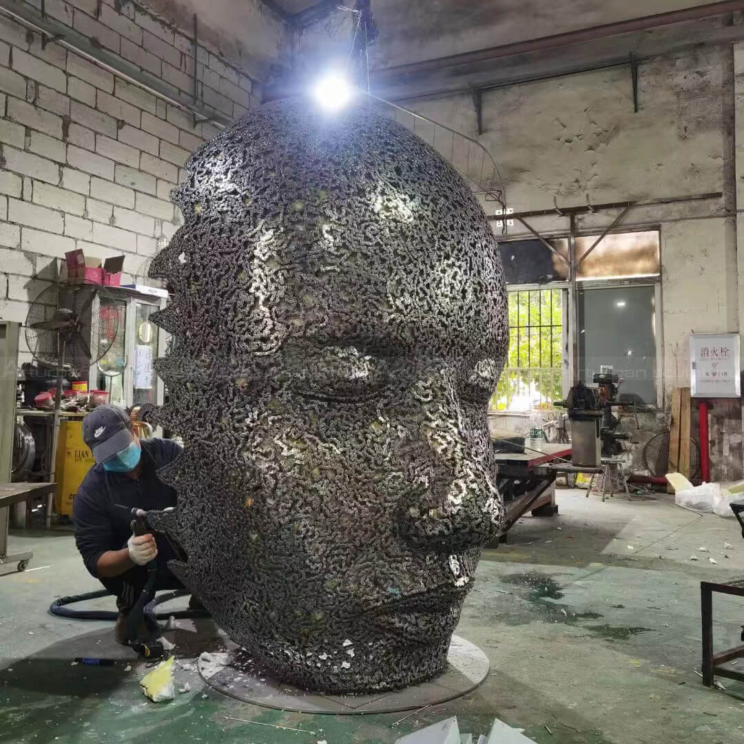 garden face sculpture- Arturban Statue