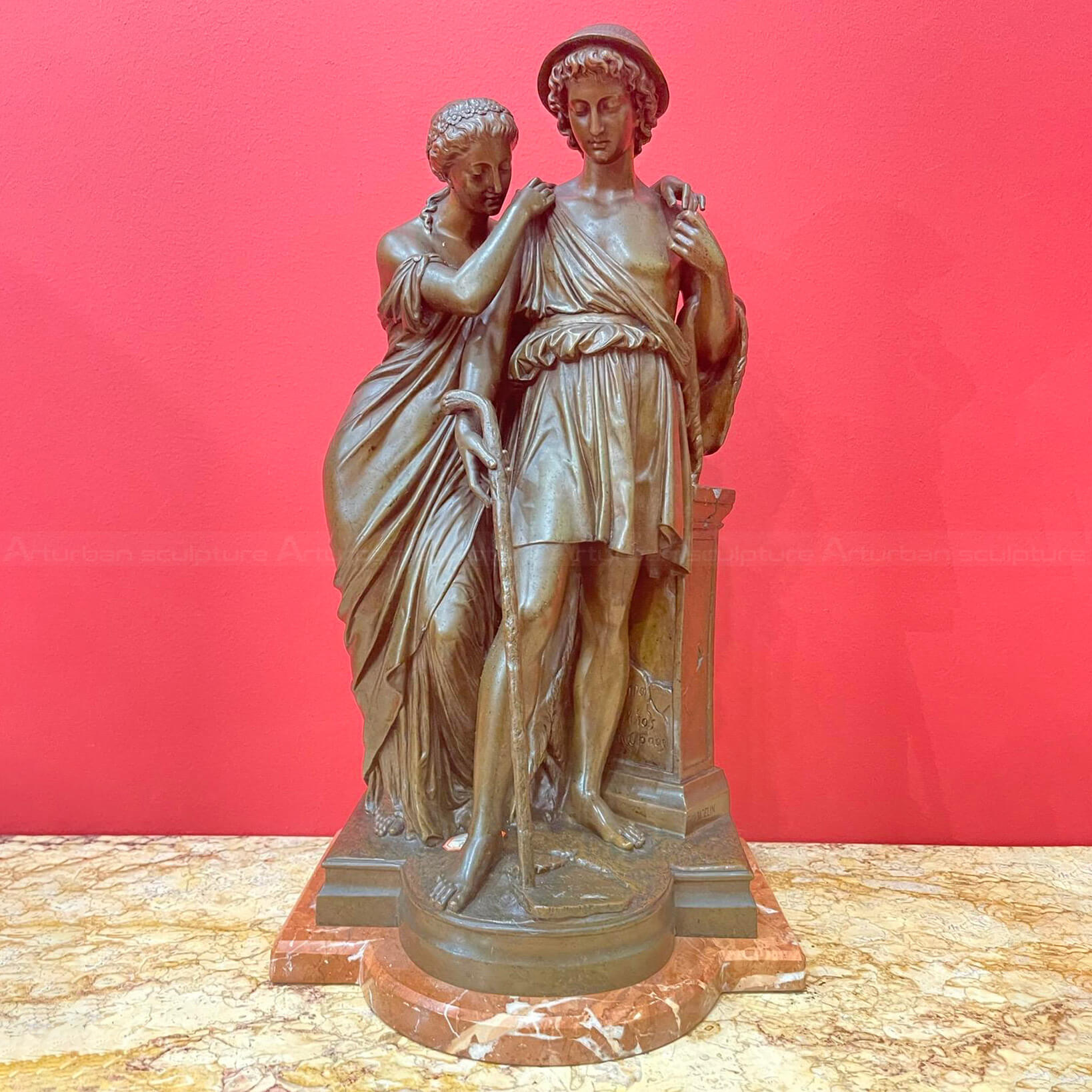 Arcadian Shepherds statue- Arturban Statue