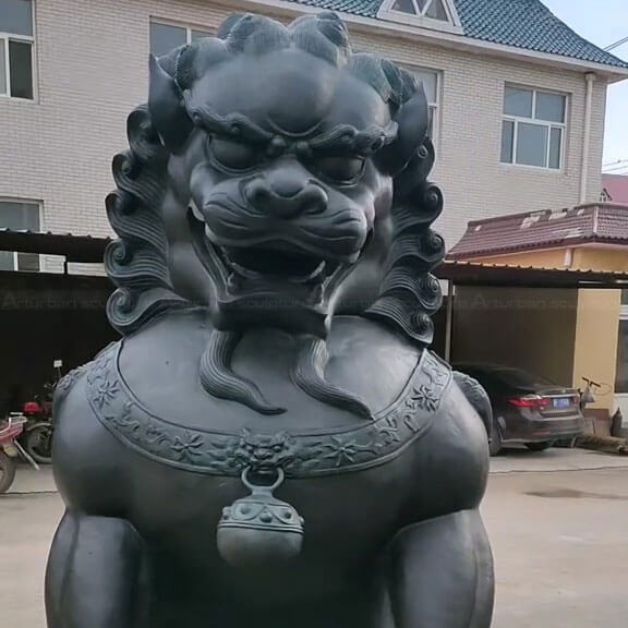 bronze foo dog statue- Arturban Statue
