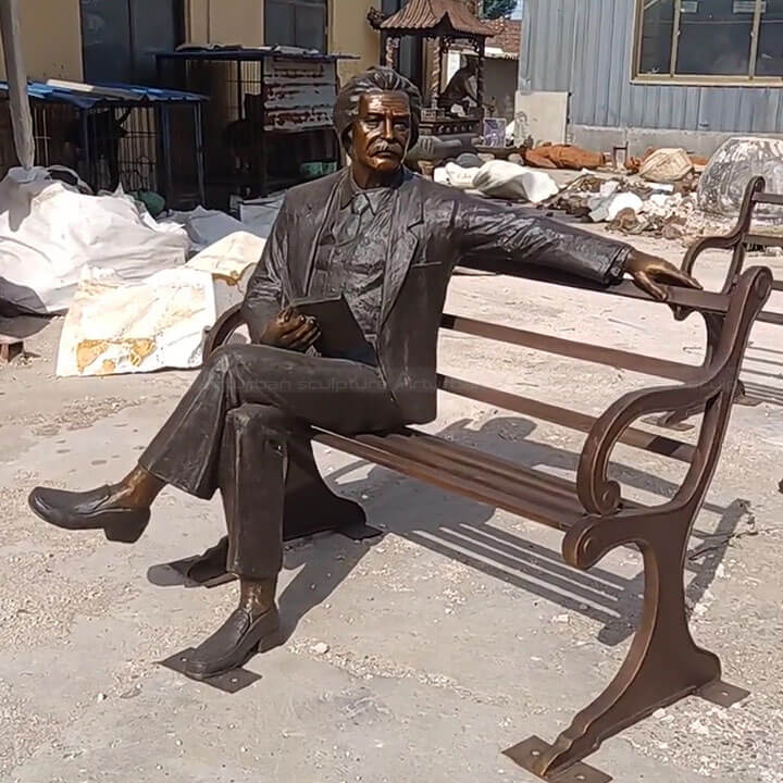 Garden Ornament Man on Bench - Arturban Statue