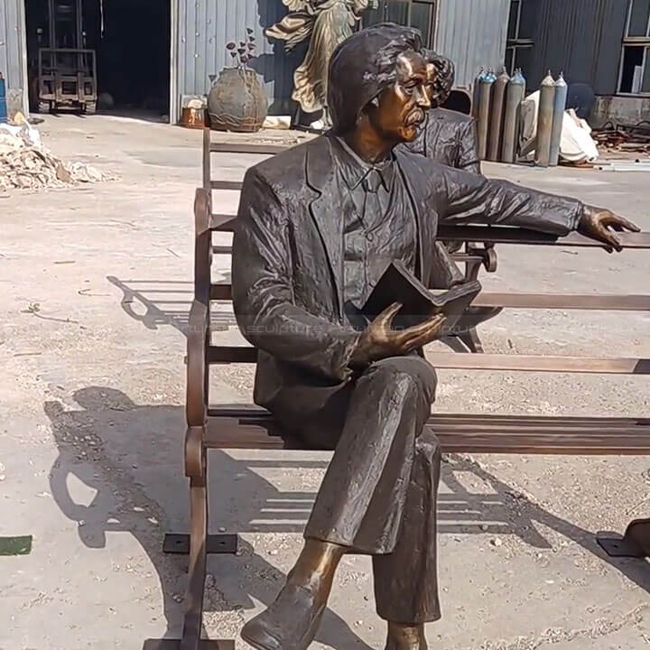 Garden Ornament Man on Bench - Arturban Statue