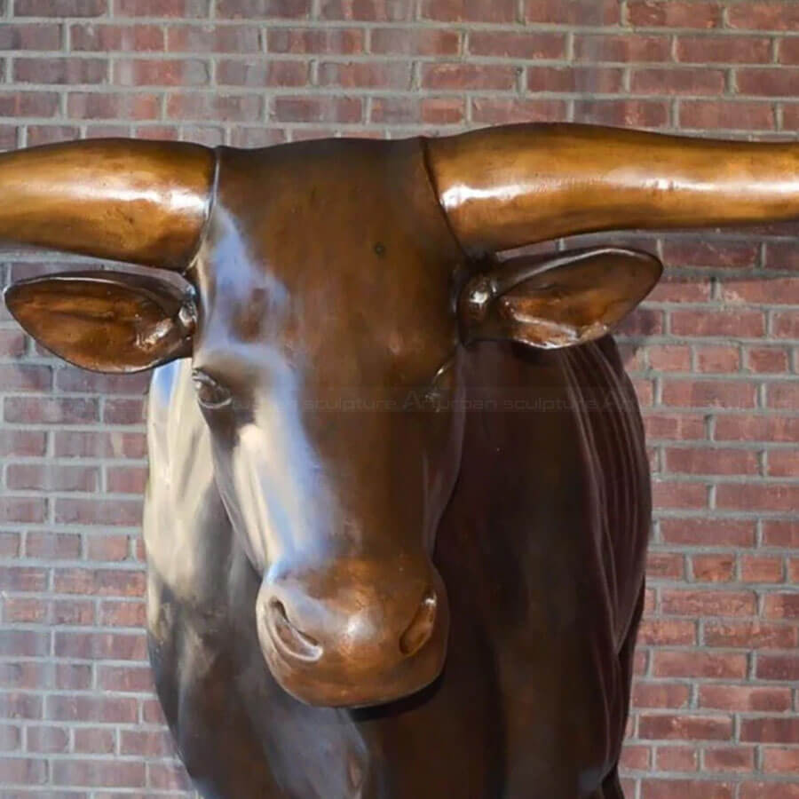 bronze longhorn statue - Arturban Statue