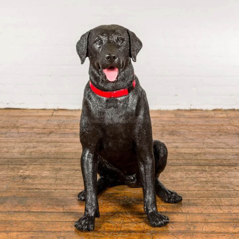 Black Lab Dog Statue - Arturban Statue