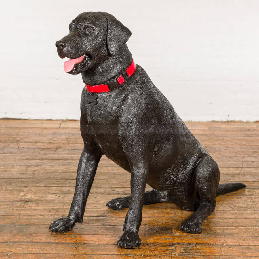 Black Lab Dog Statue - Arturban Statue