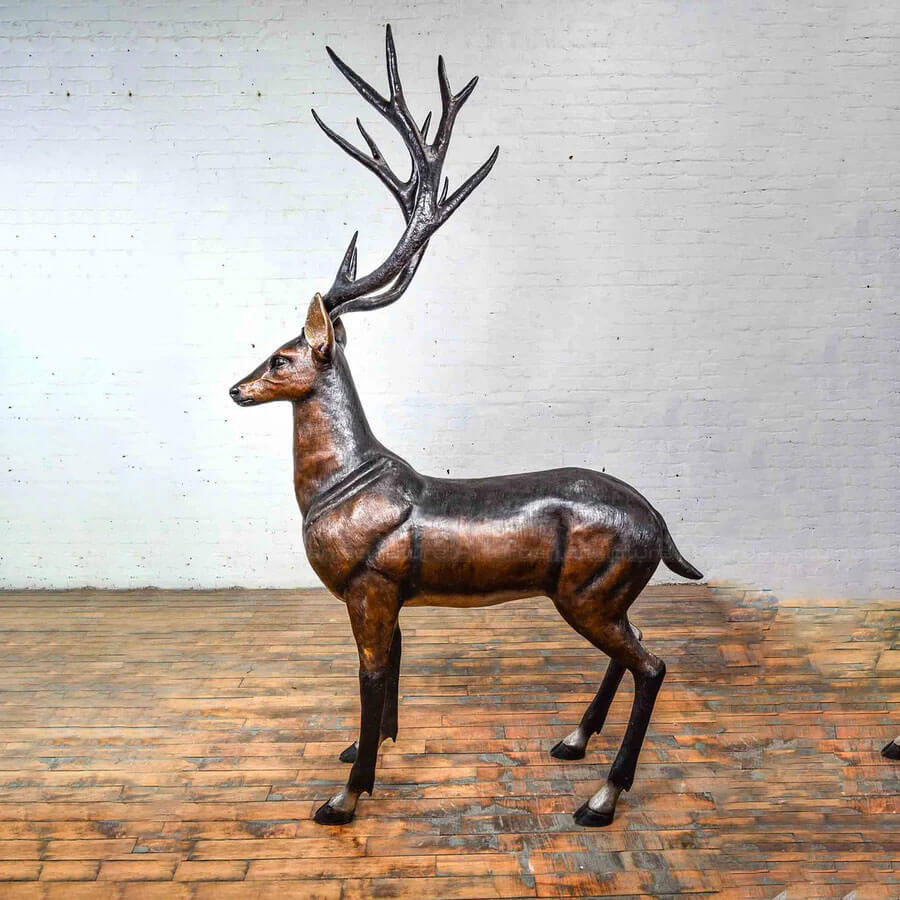 Life Size Bronze Stag - Arturban Statue