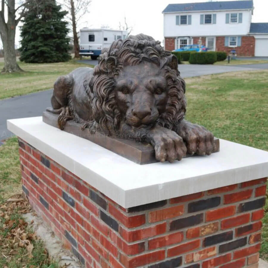 Lion Statue Front Yard - Arturban Statue