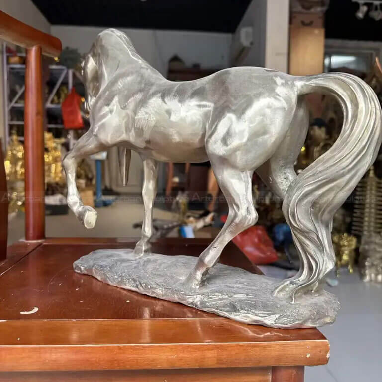 Silver Horse Figurine - Arturban Statue
