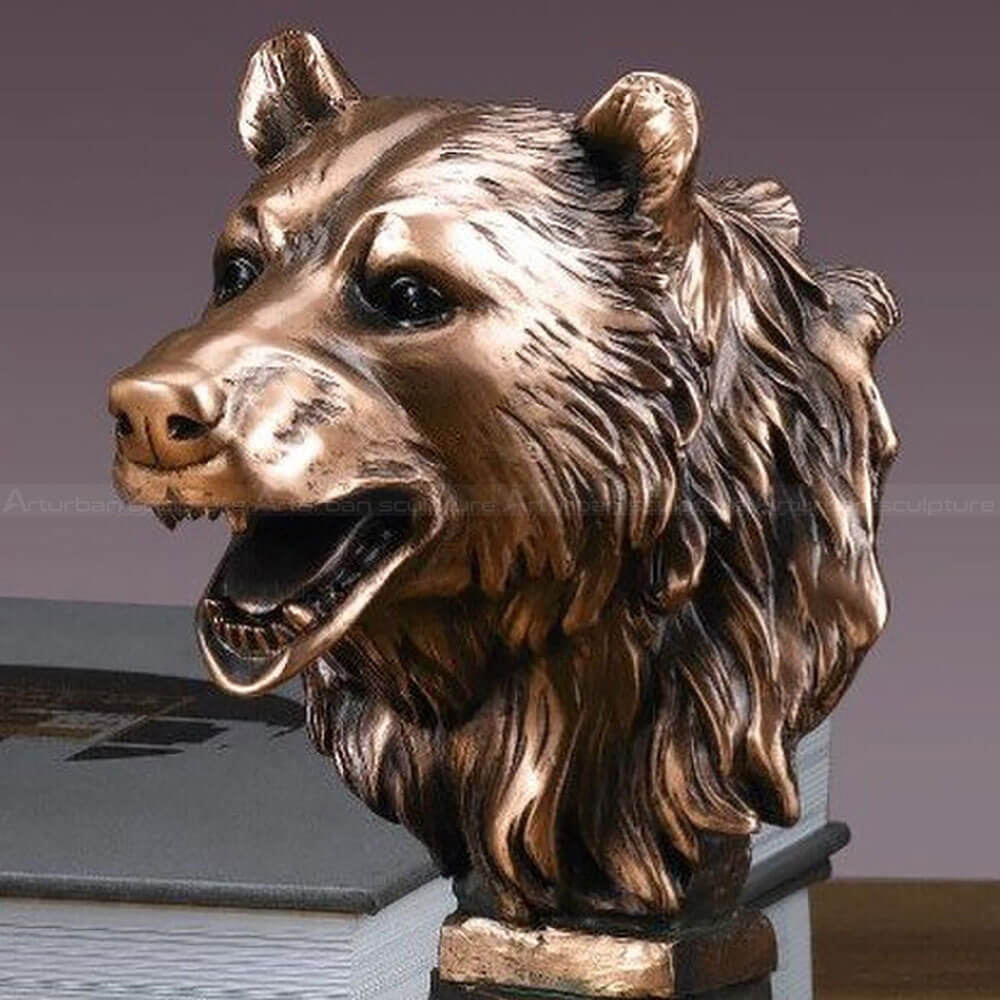 bear head statue- Arturban Statue