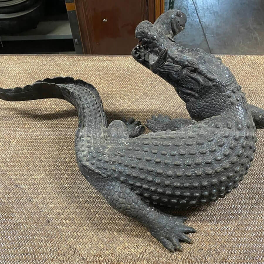 Bronze Alligator Statue - Arturban Statue