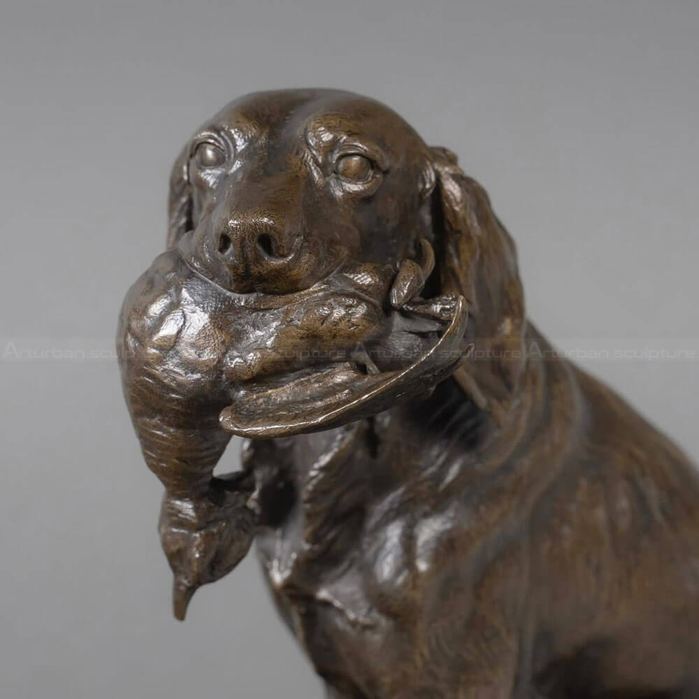 Bronze Hunting Dog Statue - Arturban Statue