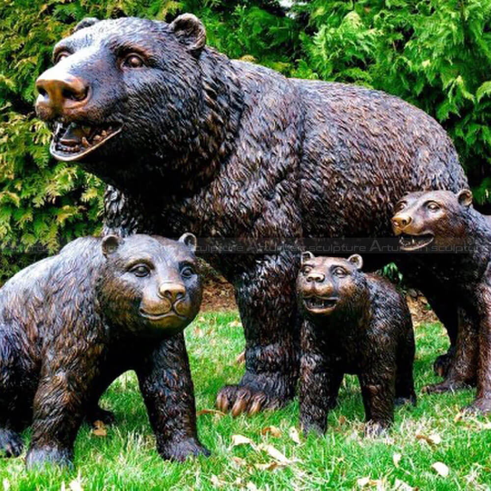 bear family statue- Arturban Statue